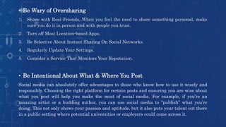 Using social media responsibly | PPTX