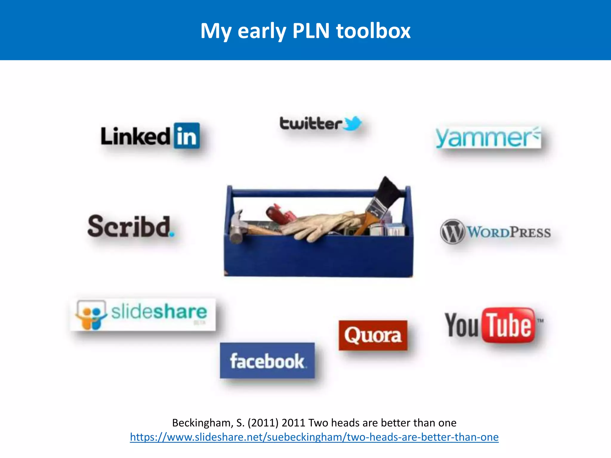 Using social media to create your own professional development and PLN.pptx