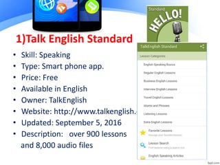 Using social media tools for language learning | PPTX