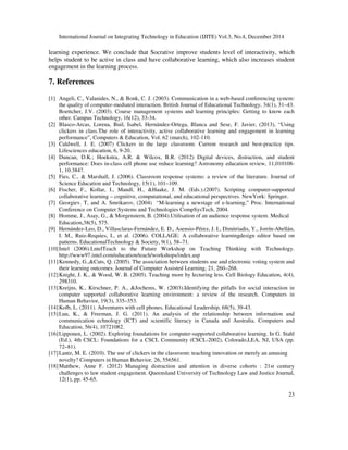 Using socrative and smartphones for the support of collaborative learning | PDF