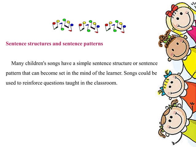 Using Songs in Language Teaching | PPTX | Children\'s Music | Music