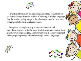 Using Songs in Language Teaching | PPTX