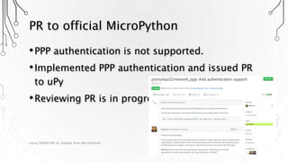 Using SORACOM 3G Module From MicroPython | PPTX