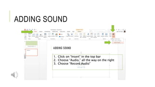 Using sound in powerpoint | PPT