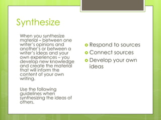 Using sources | PPTX