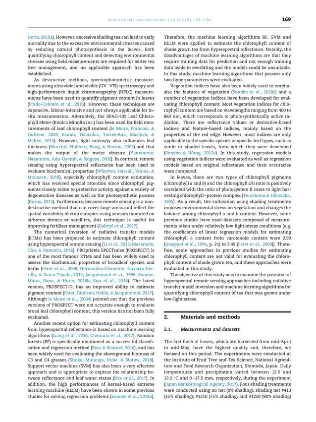 Using spectral reflectance to estimate leaf | PDF