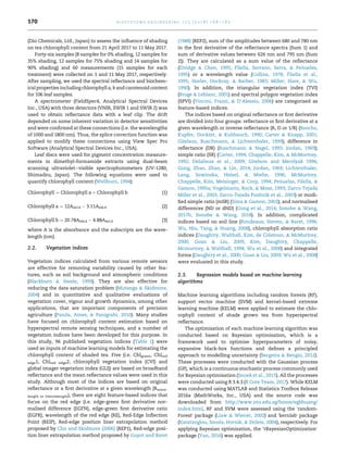 Using spectral reflectance to estimate leaf | PDF