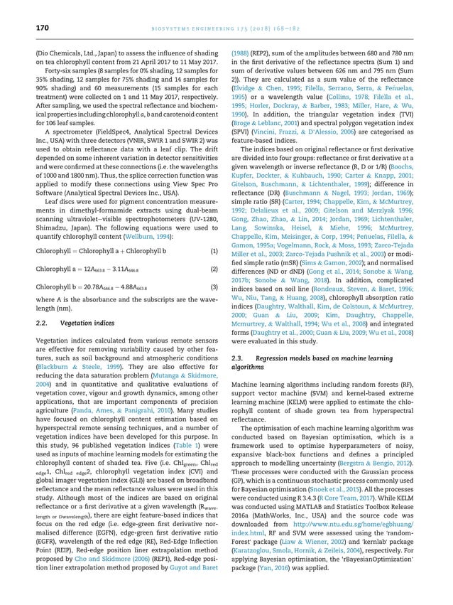 Using spectral reflectance to estimate leaf | PDF