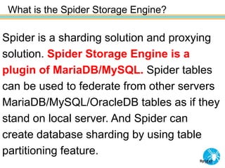Using spider for sharding in production | PPT