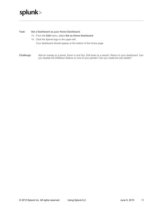 Using splunk6.2 labs | PDF