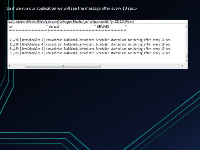Using spring scheduler mule | PPTX