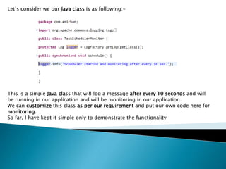 Using spring task scheduler in java in mule | PPTX