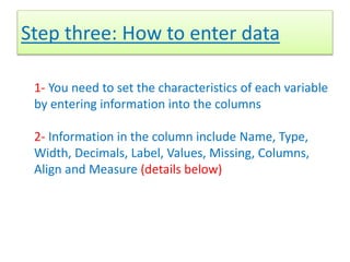 Using SPSS for data analysis in linguistics | PPTX