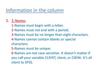Using SPSS for data analysis in linguistics | PPTX