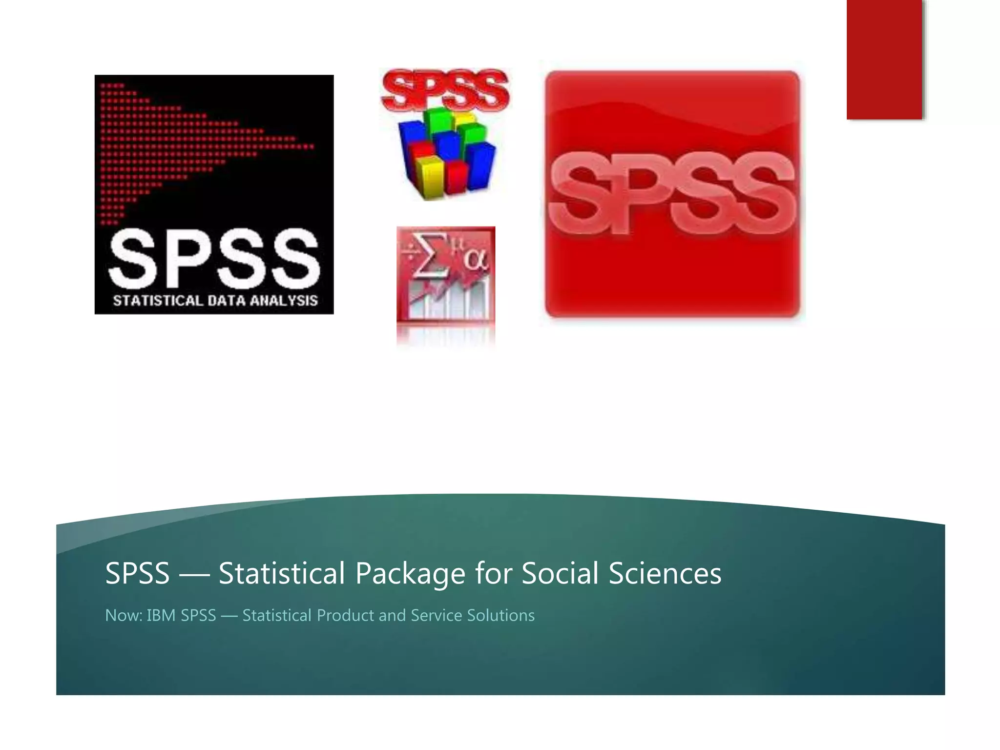 Using SPSS in Education Part 1 | PPTX
