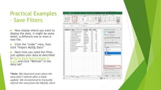 Using SQL in Excel | PPT
