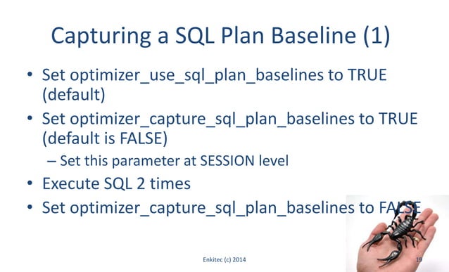 Using SQL Plan Management (SPM) to balance Plan Flexibility and Plan ...