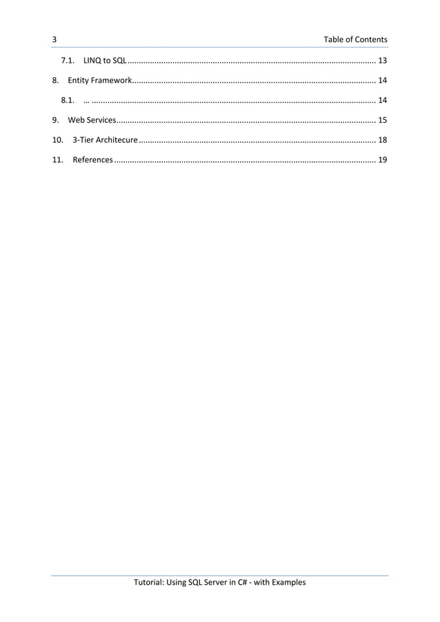 Using sql server in c sharp | PDF