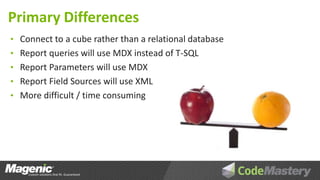 Using SSRS Reports with SSAS Cubes | PPTX