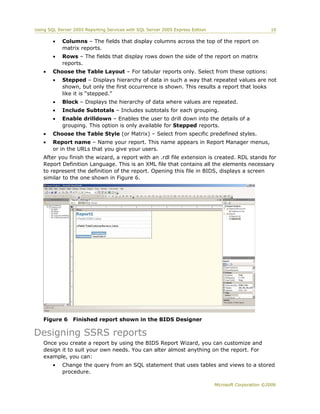 Using ssr swithsqlexpress | DOC