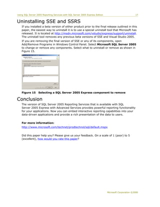 Using ssr swithsqlexpress | PDF