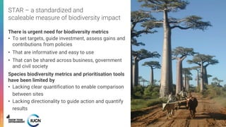 Using STAR, the global Species Threat Abatement and Restoration metric ...