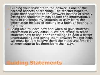 Using statements | PPT