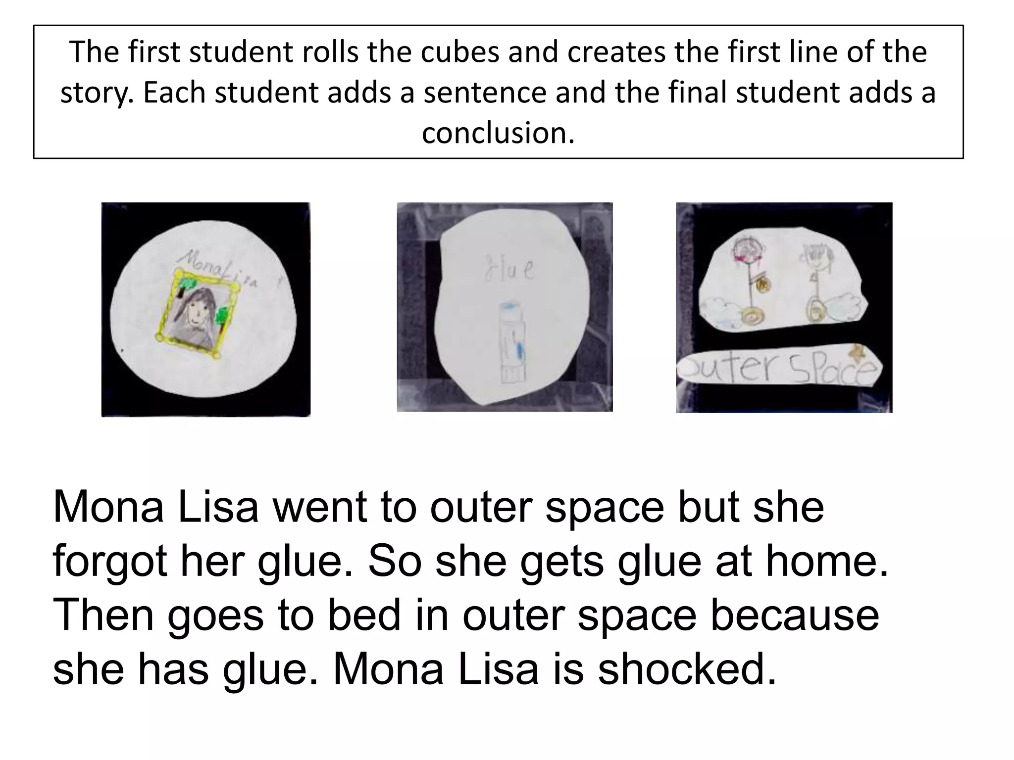 Using story cubes for writing practice | PPTX