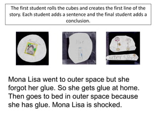 Using story cubes for writing practice | PPTX