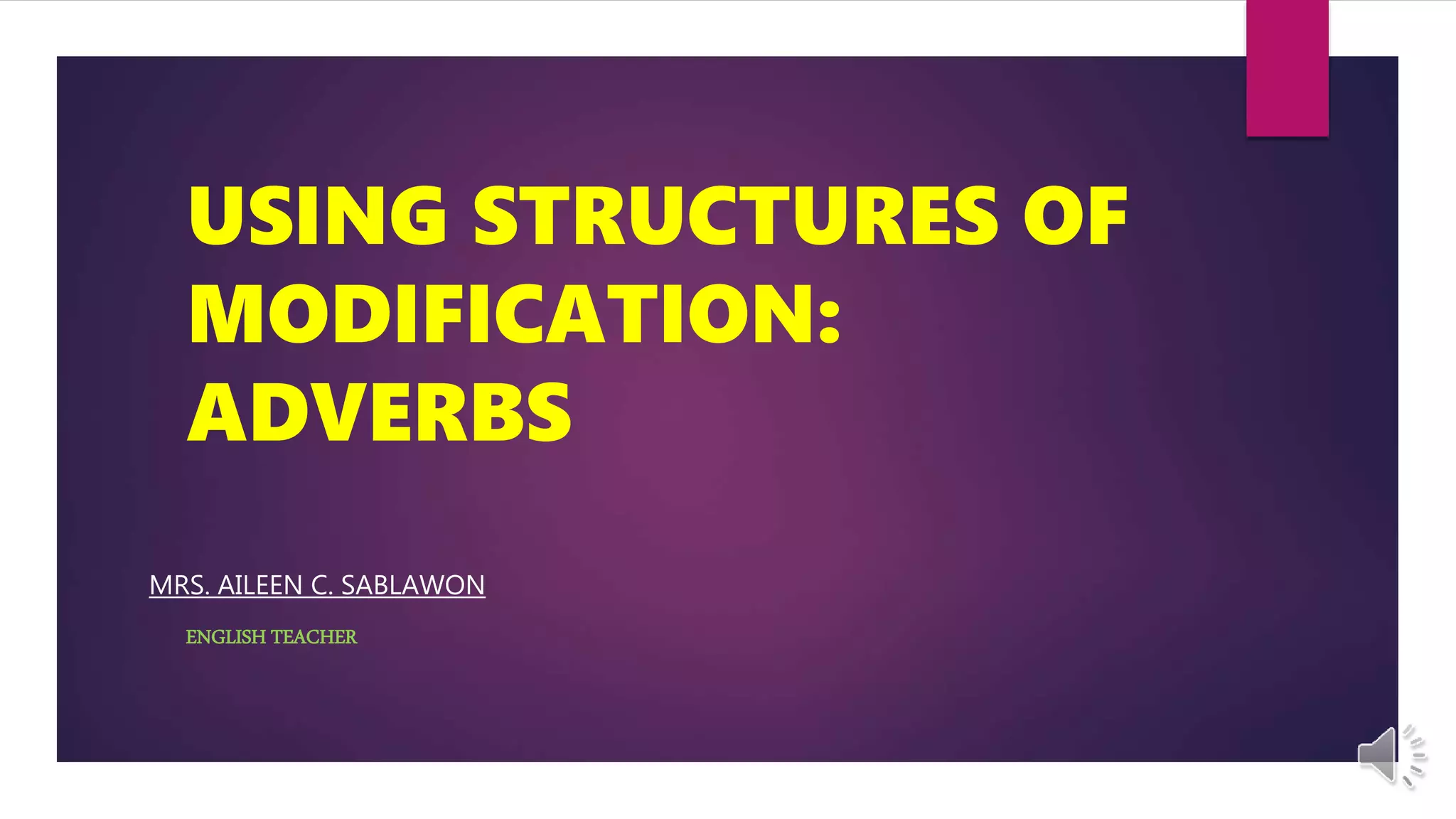 USING STRUCTURES of MODIFICATION.pptx