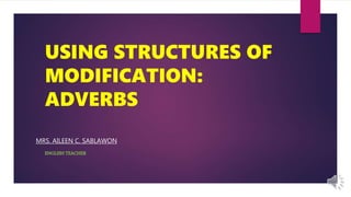 USING STRUCTURES of MODIFICATION.pptx