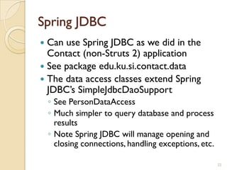 Struts 2 And Spring Frameworks Together | PPT