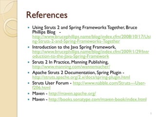 Struts 2 And Spring Frameworks Together | PDF | Web Development | Internet