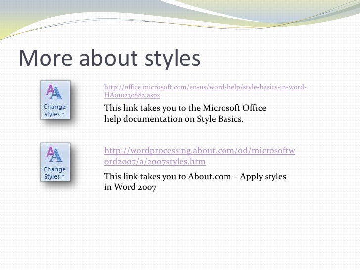 Introduction to using styles in word - stashoklistings