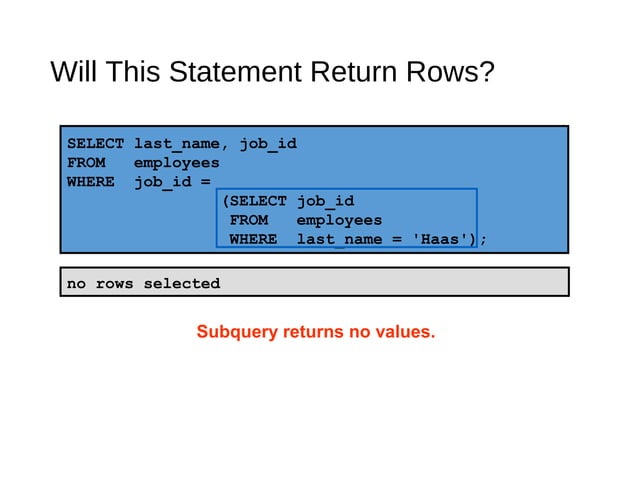 Using subqueries to solve queries | PPT Using subqueries to solve queries | PPT