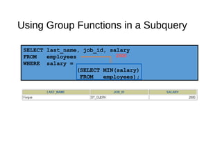 Using subqueries to solve queries | PPT