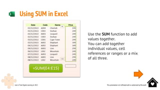 Using SUM and SUMIF in Excel.pptx