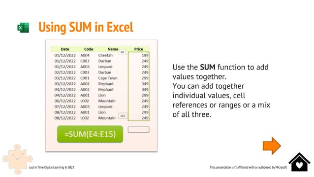 Using SUM and SUMIF in Excel.pptx