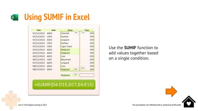 Using SUM and SUMIF in Excel.pptx