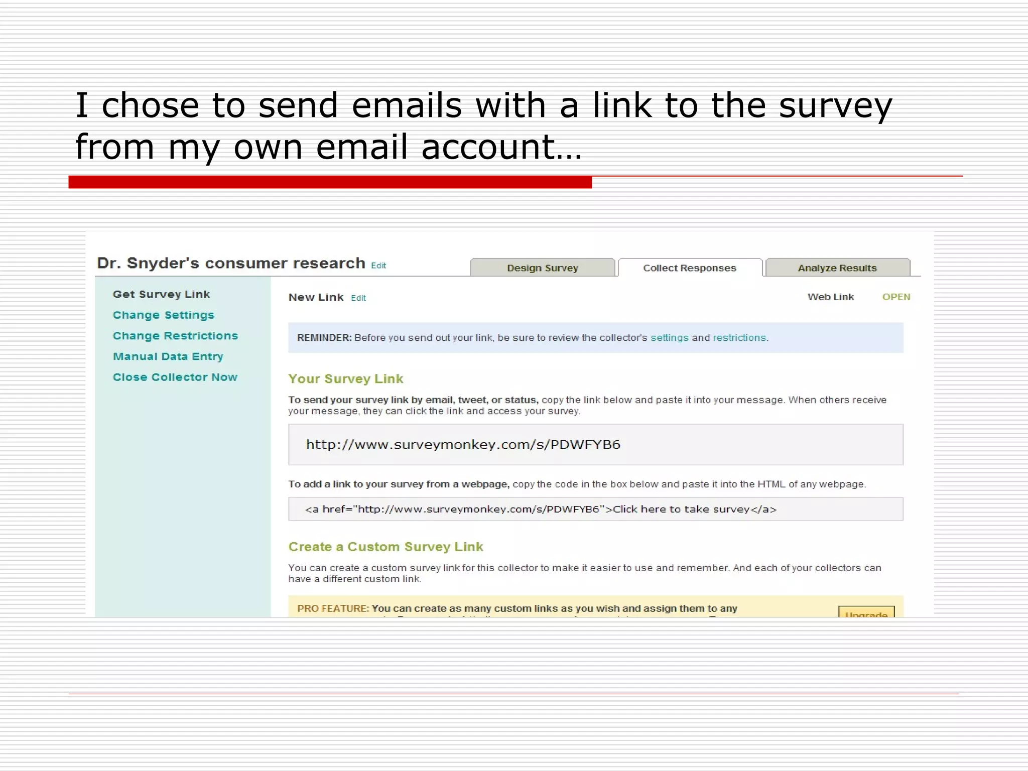 Using survey monkey | PPT