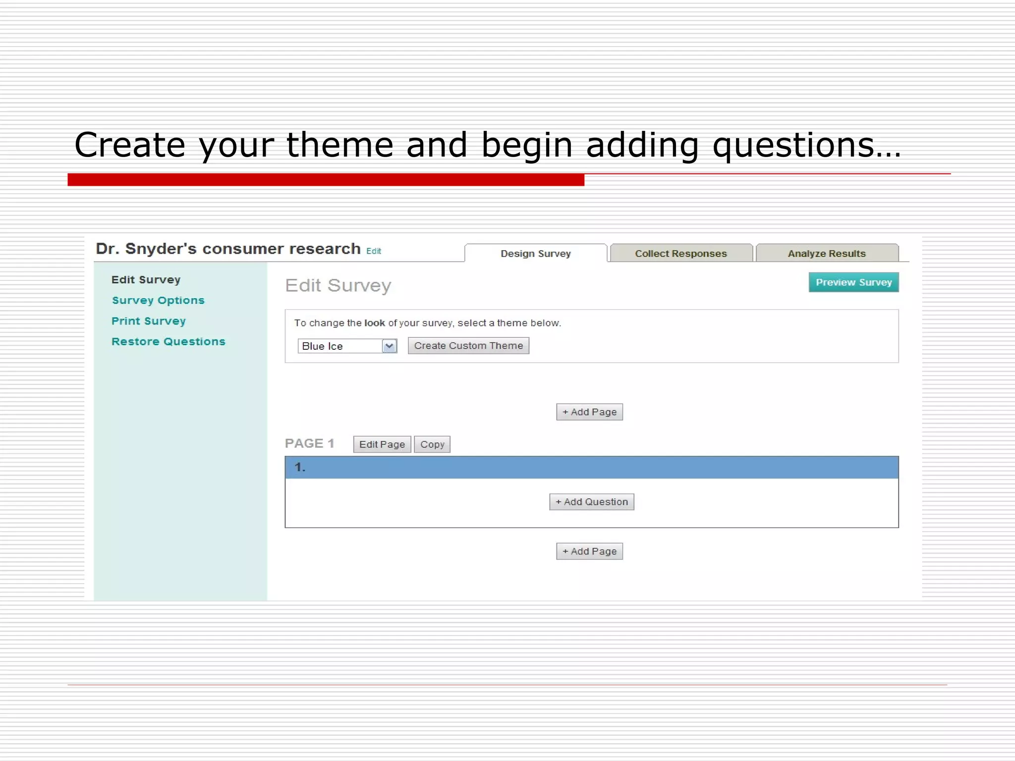 Using survey monkey | PPT