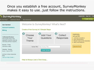 Using survey monkey | PPT