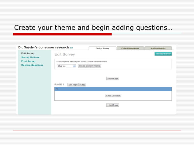 Using survey monkey | PPT