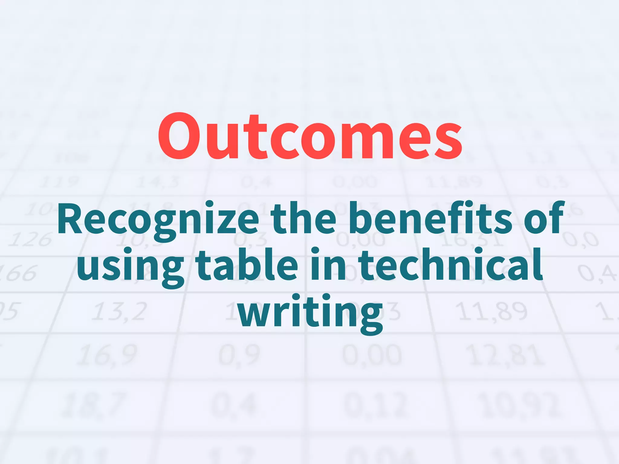 Using Tables in Technical Writing | PDF