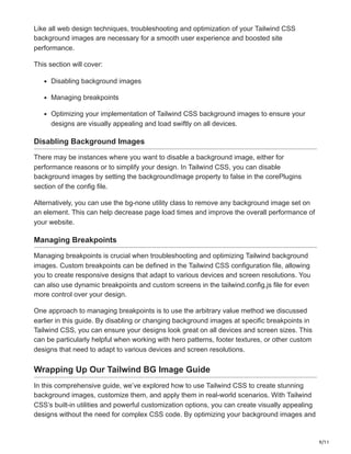 Using Tailwind Background Image Add Beautiful Images Easily.pdf