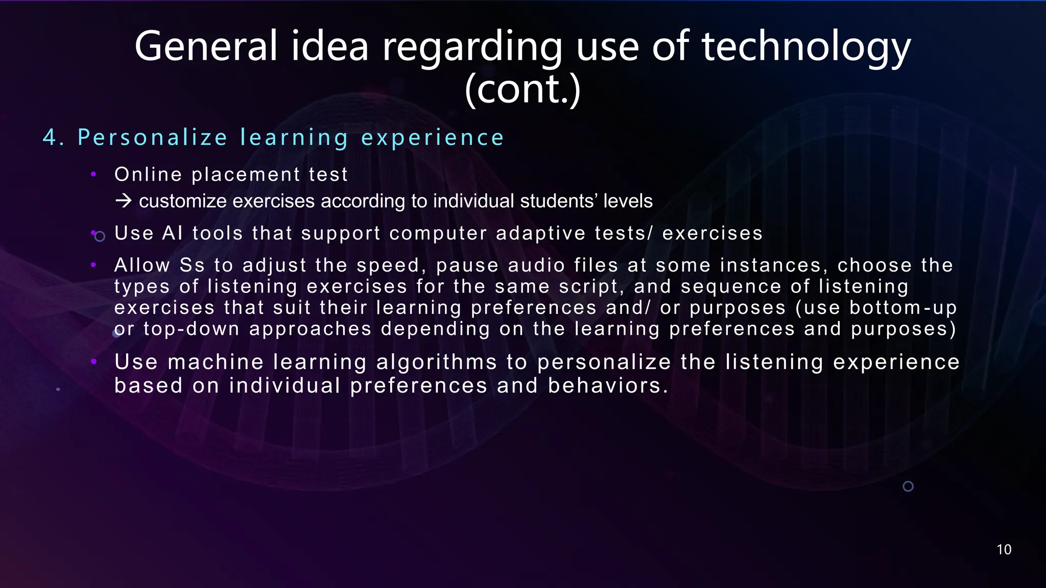 Using Technology in teaching listening.pptx | Digital Audio | Computer ...