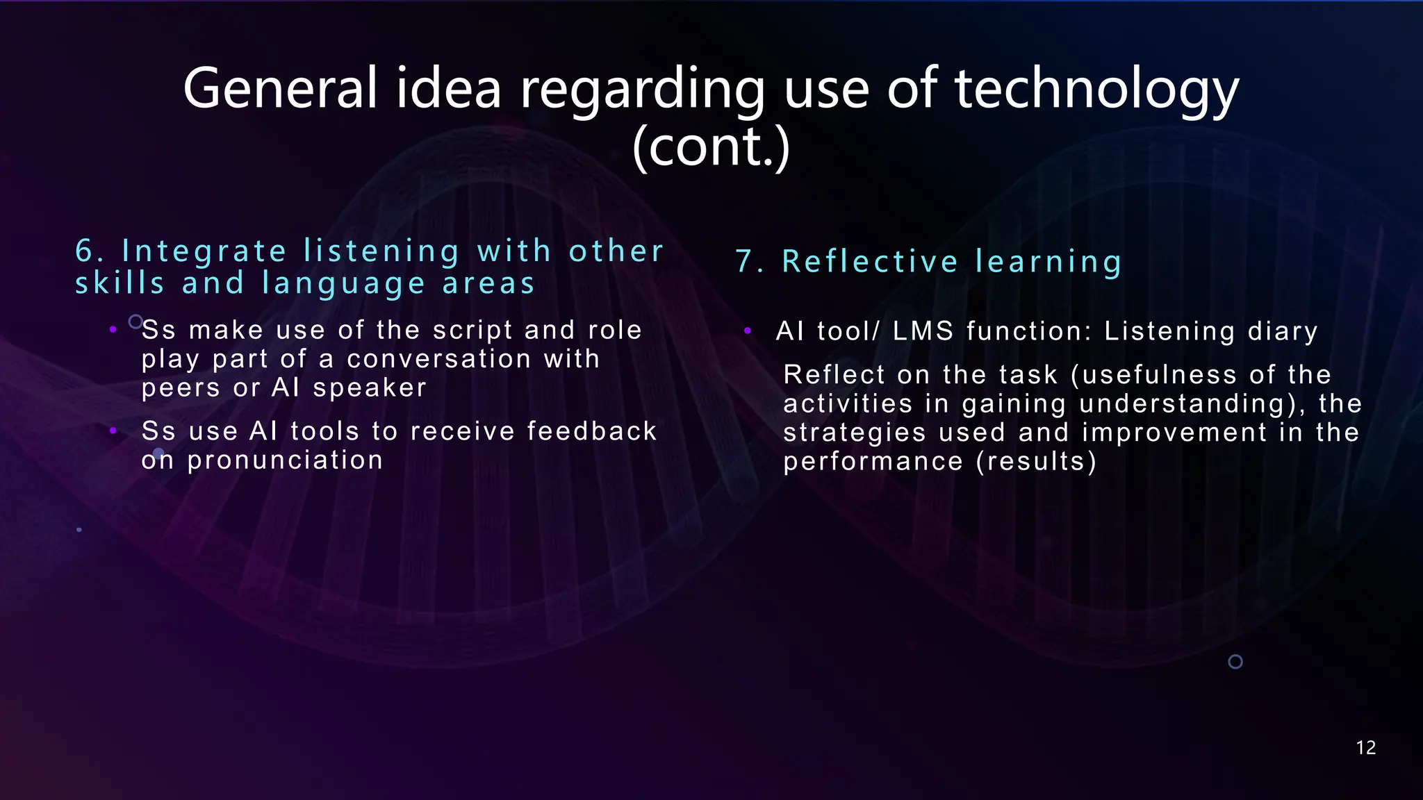 Using Technology in teaching listening.pptx | Digital Audio | Computer ...