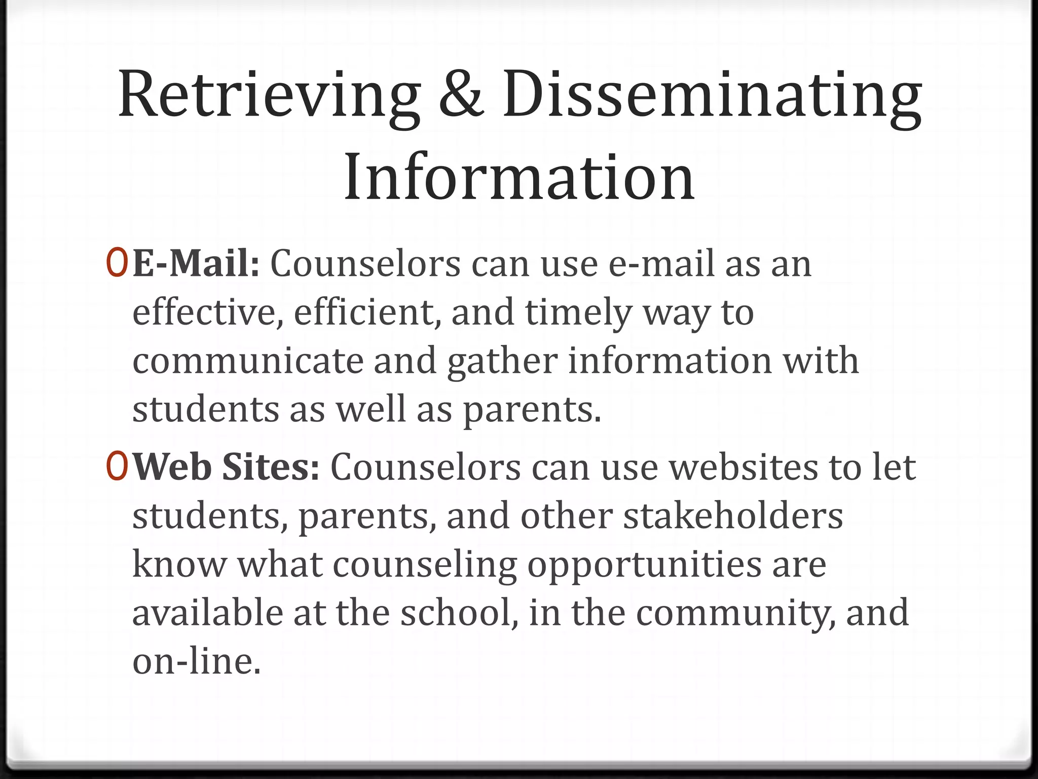 Using Technology In Counseling | PPTX