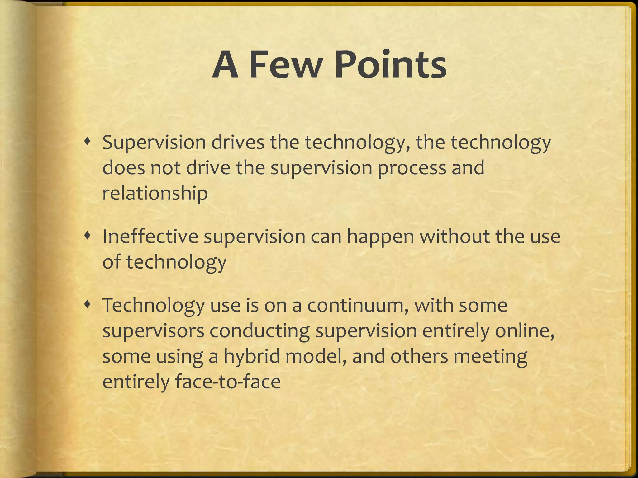Using technology to enhance clinical supervision | PPTX