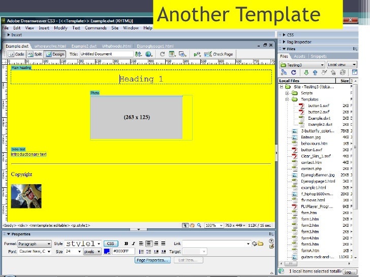 Dreamweaver Detach Template Site: Software Free Download - Brooke Anderson